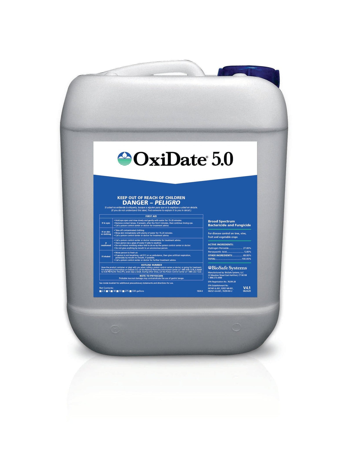 OxiDate 5.0 - Disinfectant, OMRI Listed– Sound Horticulture
