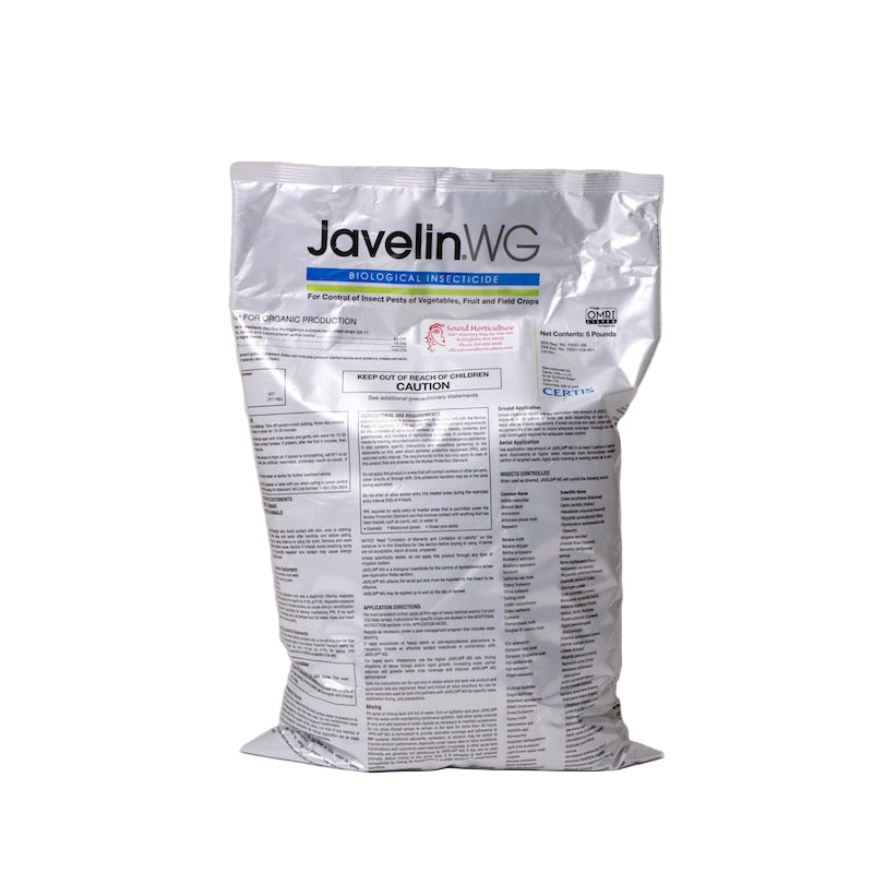 Javelin® WG - Biological Insecticide– Sound Horticulture